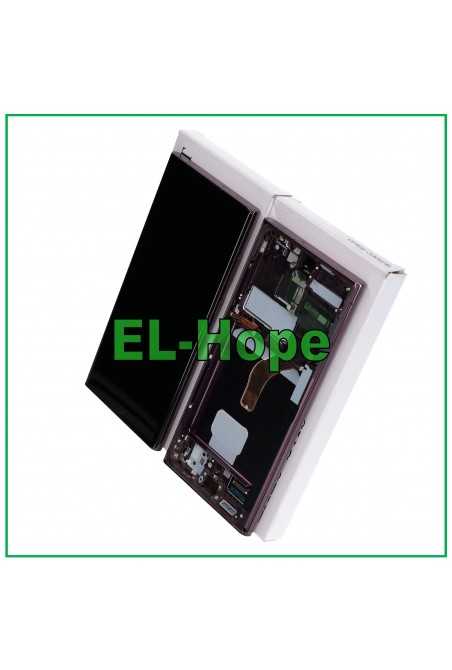 DISPLAY FRAME ORIGINALE SAMSUNG S22 ULTRA SM-S908 TOUCH BURGUNDY GH82 ...