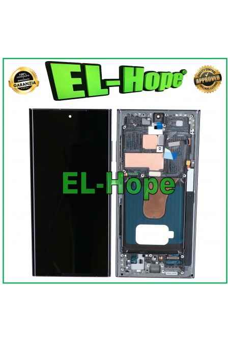 DISPLAY LCD OLED TOUCH + FRAME PER SAMSUNG GALAXY S23 ULTRA SM-S918 ...