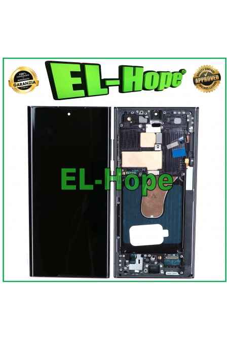 DISPLAY LCD OLED TOUCH SCREEN + FRAME PER SAMSUNG GALAXY S23 ULTRA SM ...
