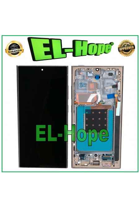 DISPLAY LCD OLED TOUCH FRAME PER SAMSUNG GALAXY S24 ULTRA SM-S928 ...