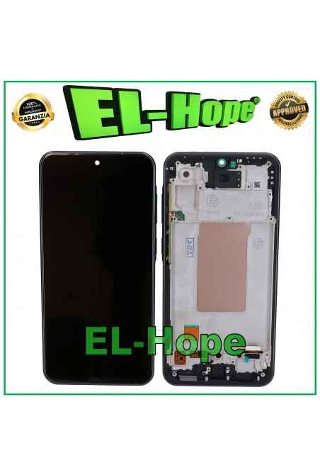 DISPLAY LCD TFT + FRAME PER SAMSUNG GALAXY A36 5G SM-A366 TOUCH SCREEN NERO