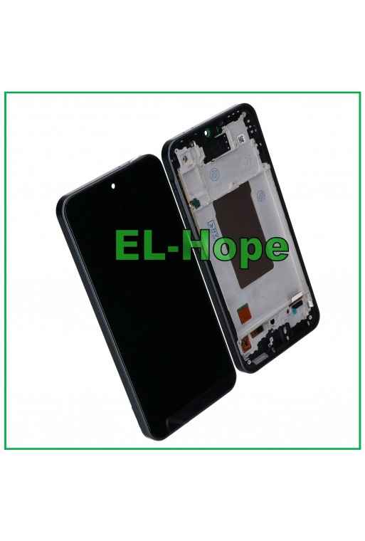 DISPLAY LCD TFT + FRAME PER SAMSUNG GALAXY A36 5G SM-A366 TOUCH SCREEN NERO