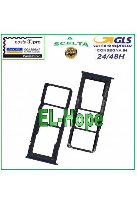 SLOT CARRELLO VANO SCHEDA NANO SIM CARD SD SAMSUNG GALAXY A10 SM A105 F ...