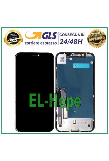 DISPLAY LCD PER APPLE IPHONE XR SCHERMO TOUCH SCREEN SCHERMO VETRO ...